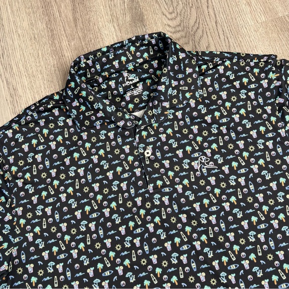 Rhoback | Shirts | Rhoback The Beach Bar Polo Shirt Mens Sz Large Neon ...